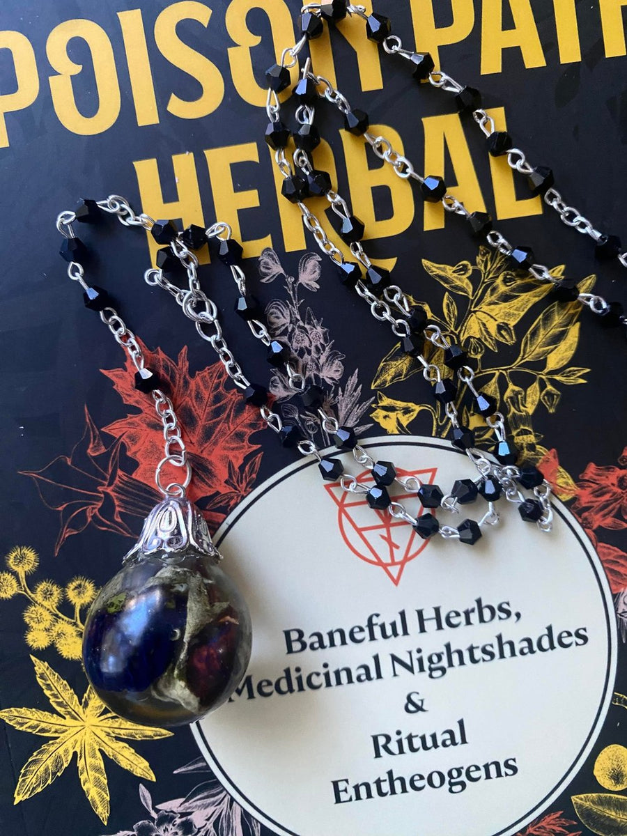 Belladonna Large Globe Pendant on Rosary Chain – WitchLab